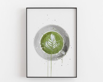 Matcha Wall Art | Etsy