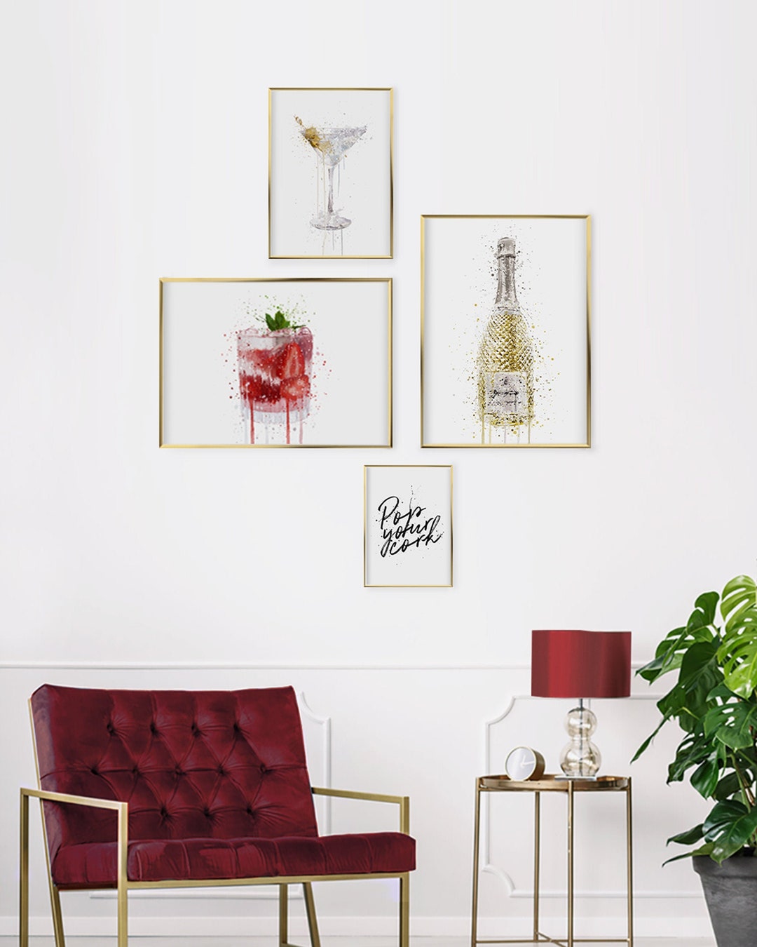 VIP Bar Gallery Wall Set - Etsy