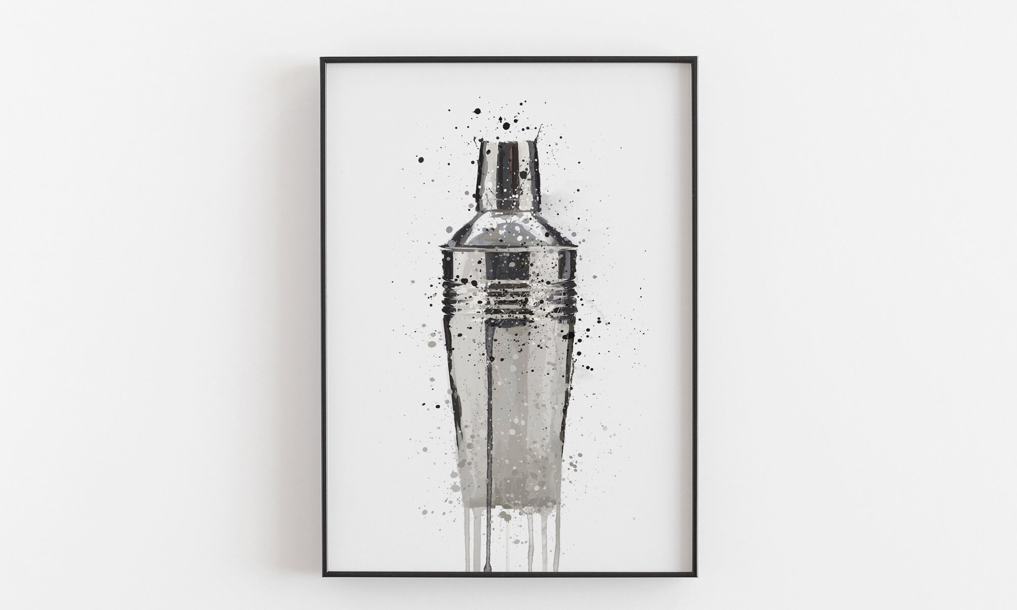 Cocktail Shaker Wall Art Print 0656 | Etsy