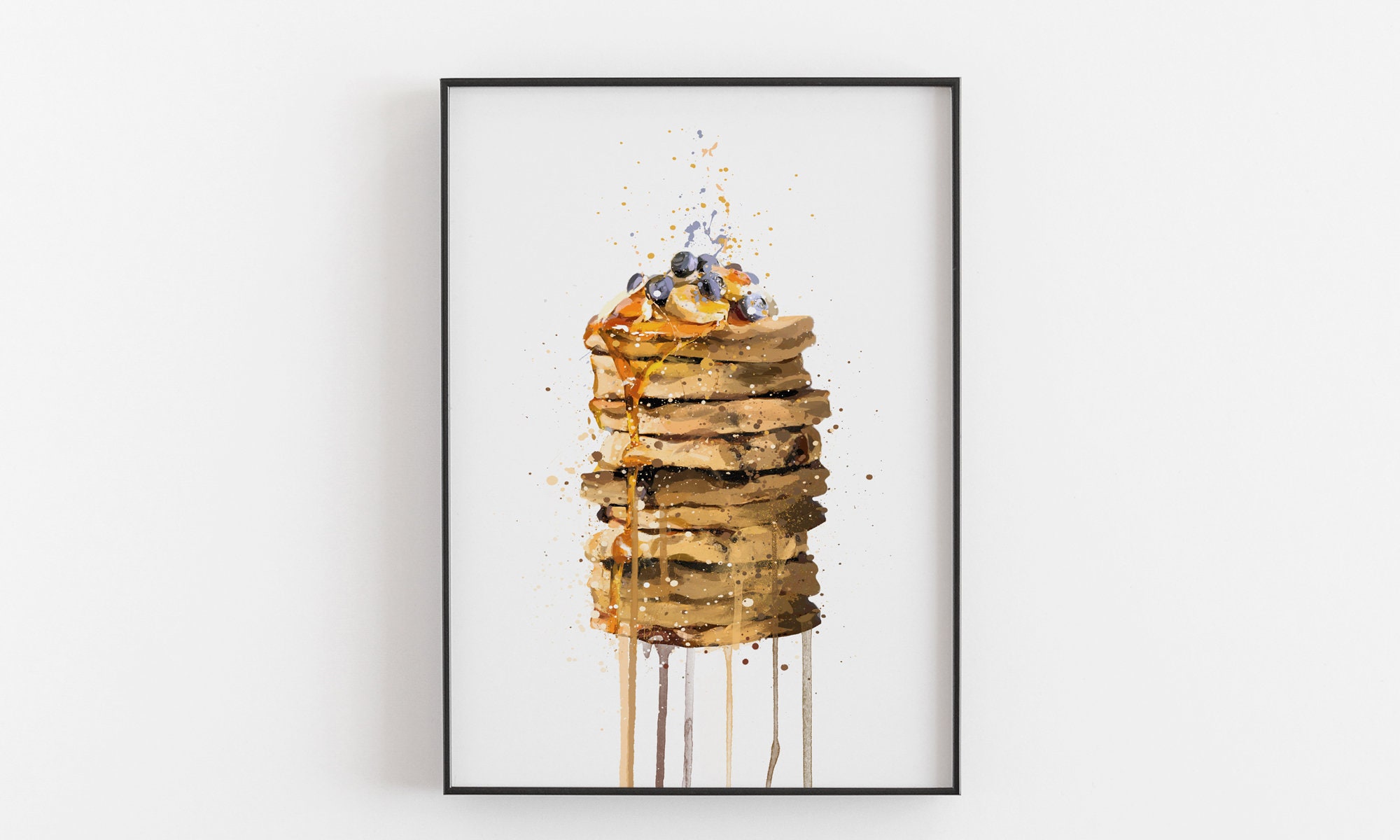 Pancake Wall Art Print 0653 | Etsy