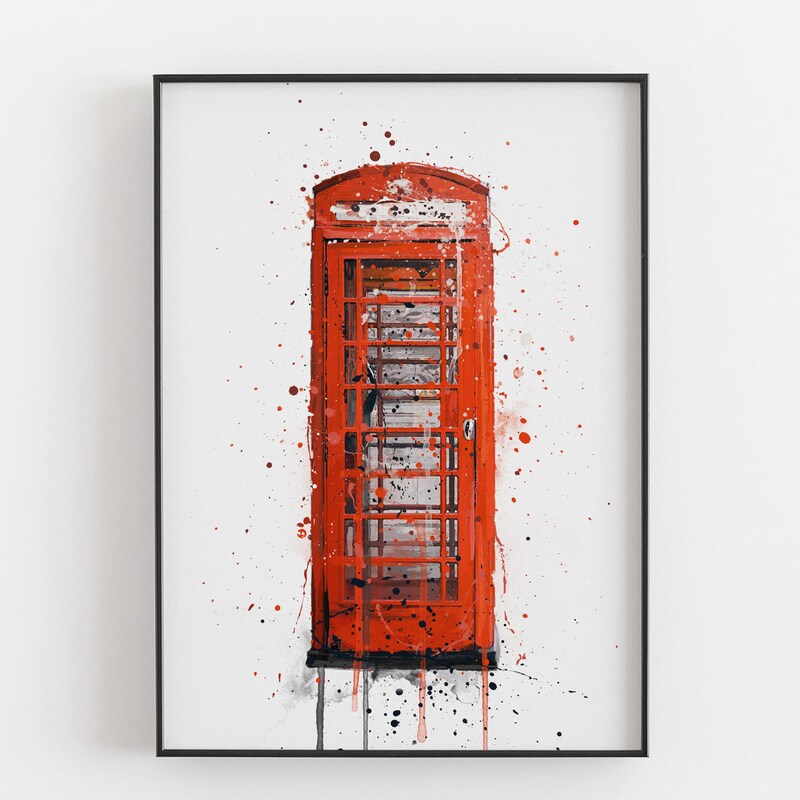 Red Telephone Box - Etsy