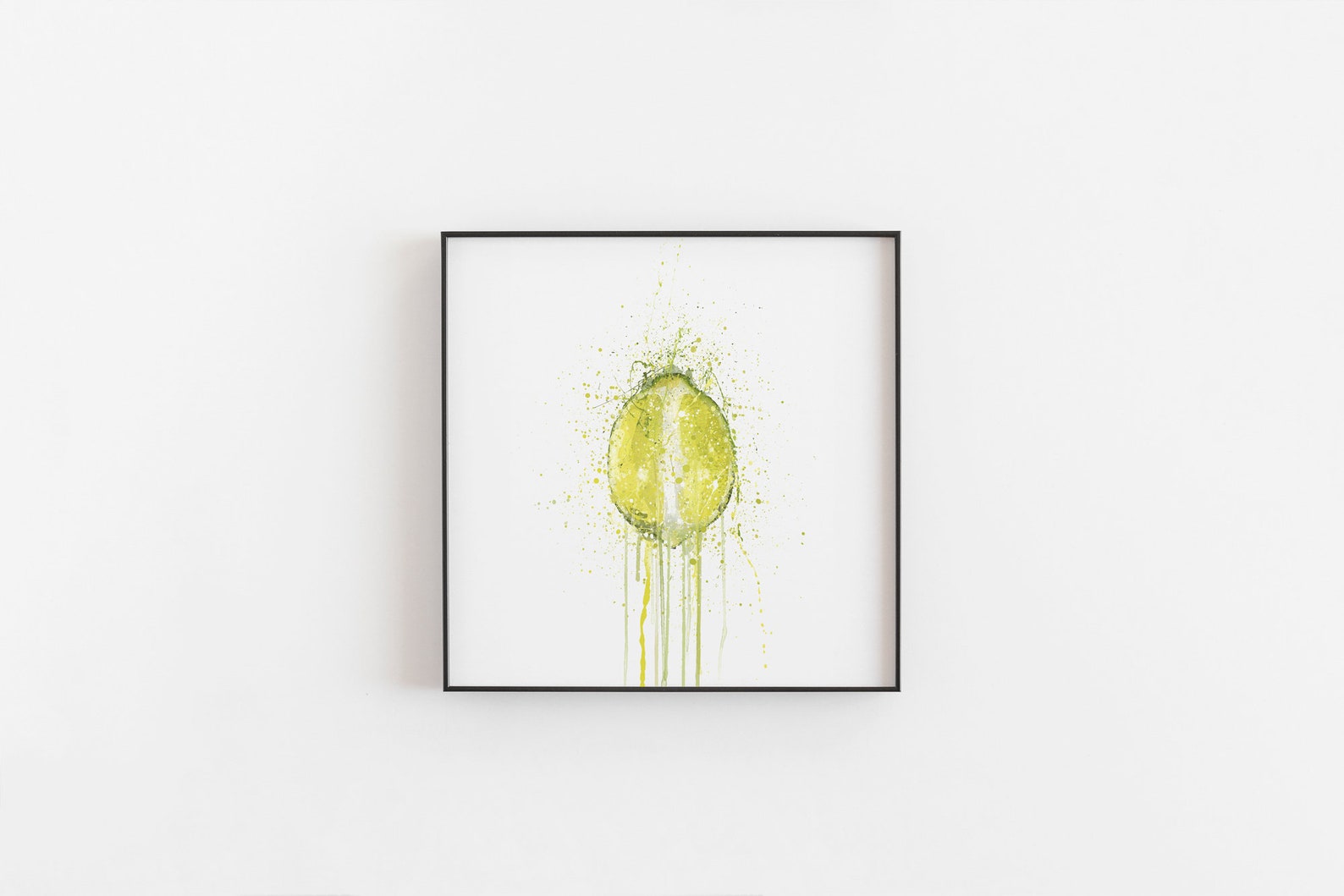 Lime Fruit Wall Art Print 0293 | Etsy