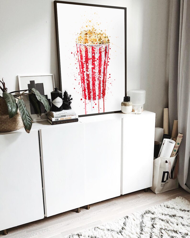 Popcorn Wall Art Print 0878 - Etsy