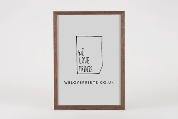 Premium Light Walnut Picture Frame | Etsy