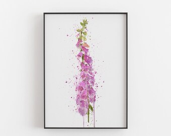 Foxglove Print - Etsy