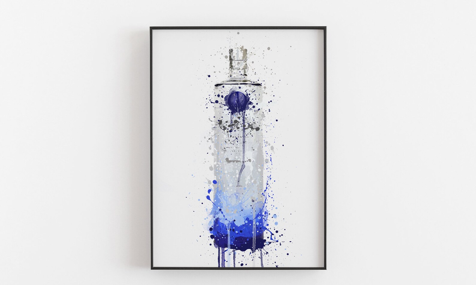 Vodka Bottle Wall Art Print 'artic Frost' 0675 - Etsy UK