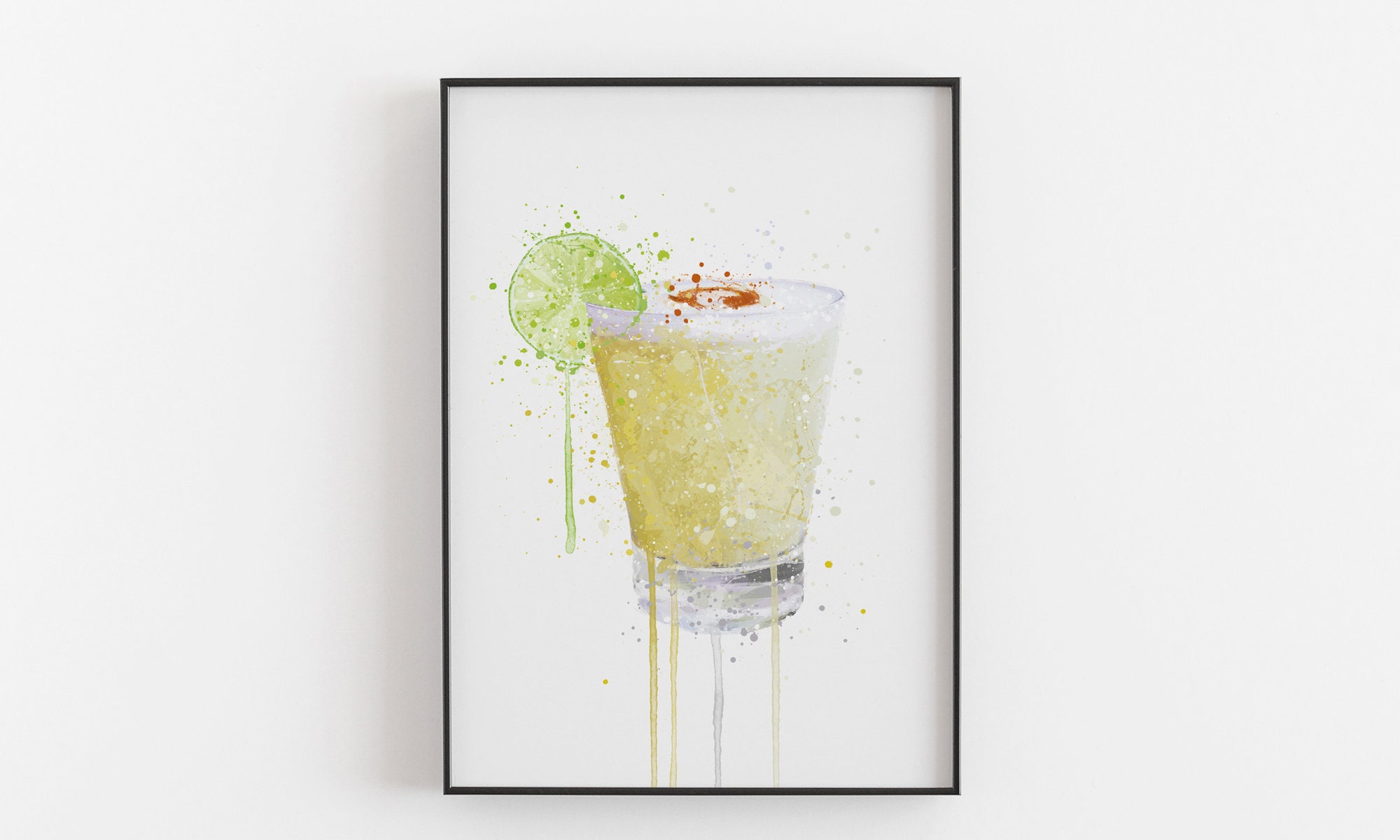 Pisco Sour Cocktail Wall Art Print 0867 - Etsy