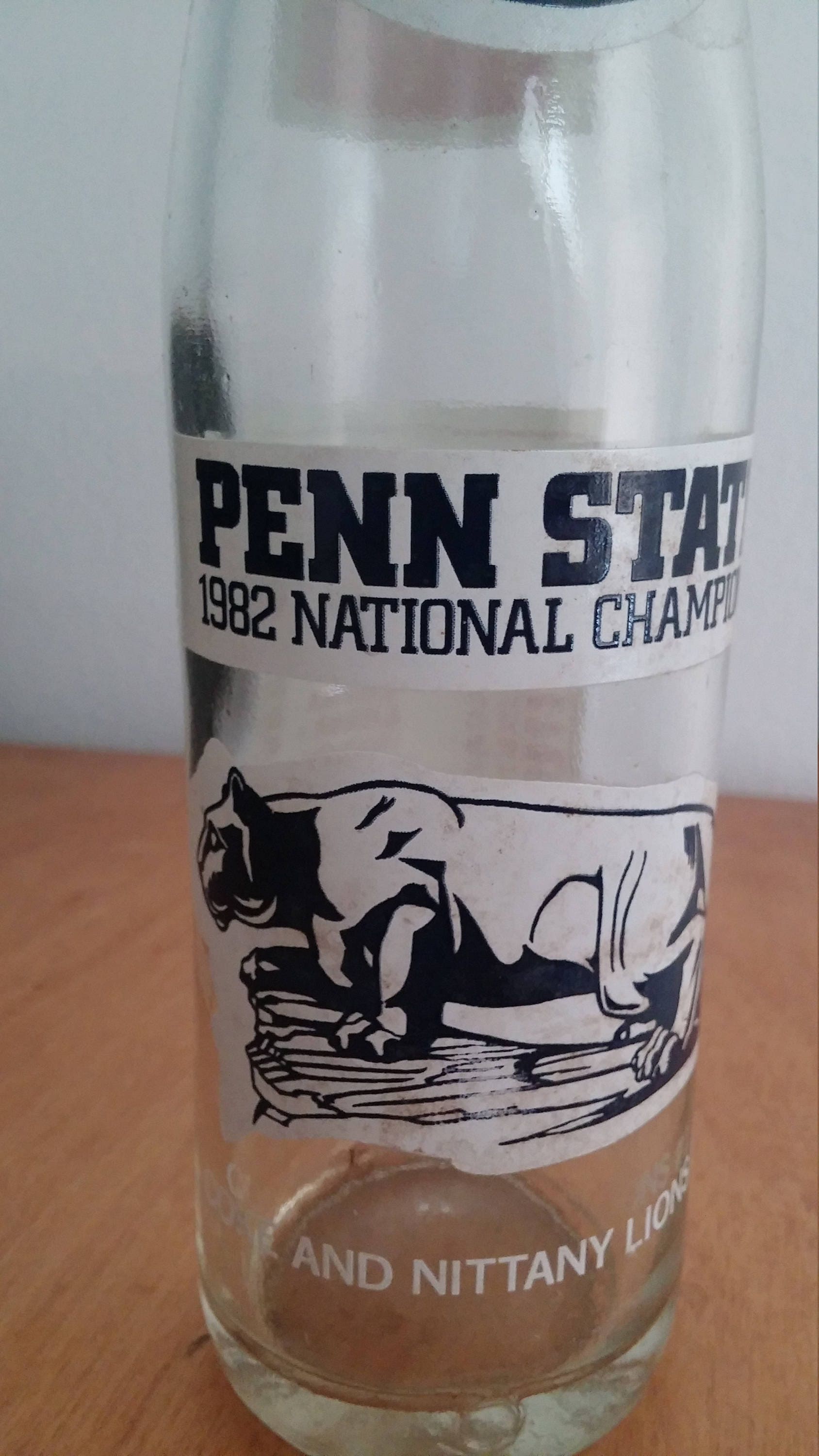 1982 Penn State National Champions Coke Bottle - Etsy
