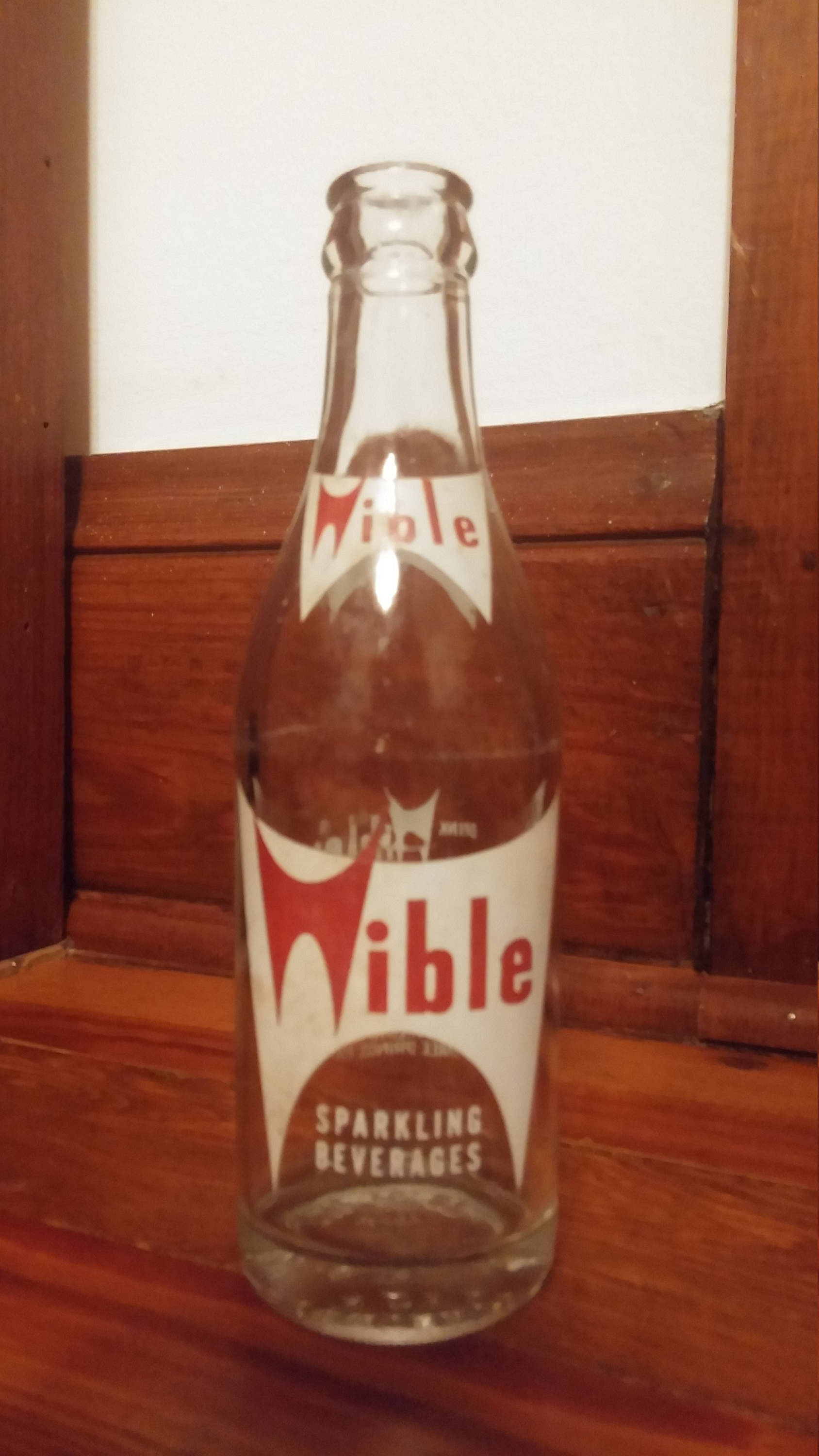 Wible Sparkling Beverage Glass Bottle - Etsy