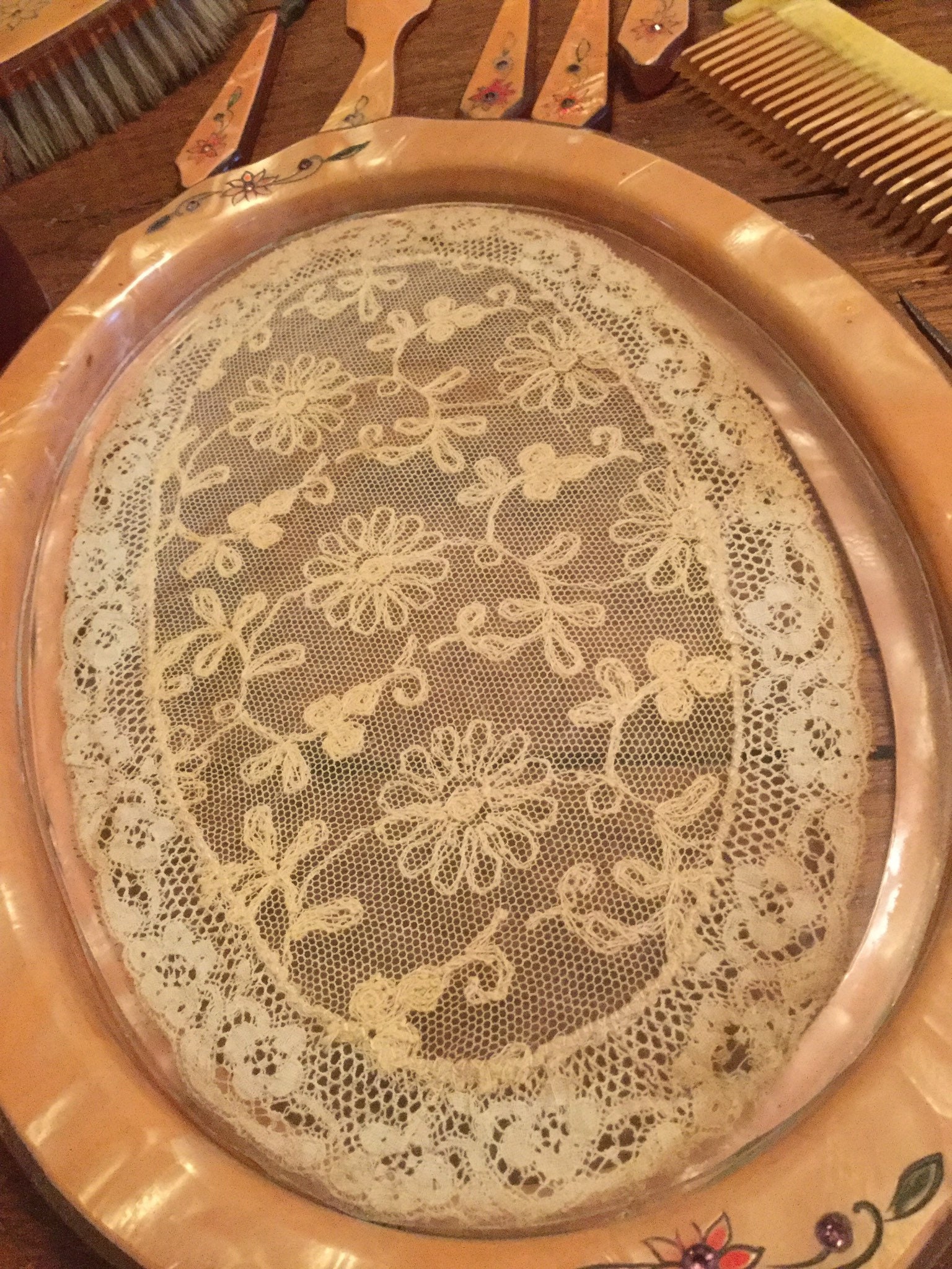 Antique Pereline Dresser/vanity Set - Etsy