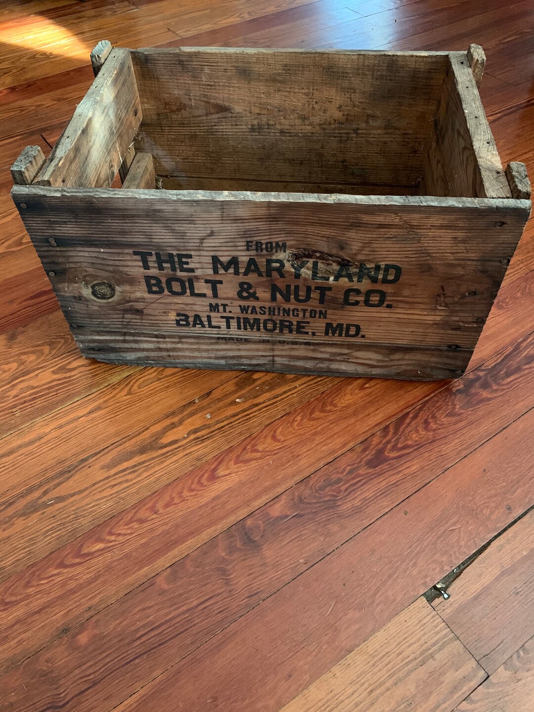 Maryland Bolt and Nut Company Wooden Box - Etsy