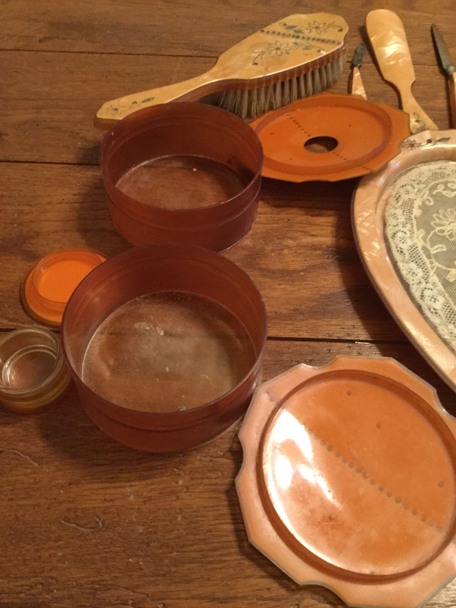Antique Pereline Dresser/vanity Set - Etsy