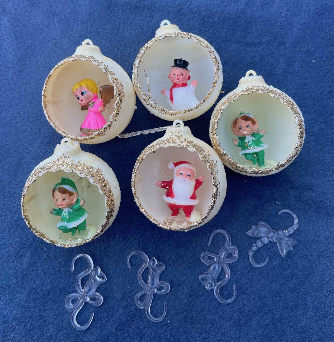 Rare Christmas Ornaments Set of 5 - Etsy