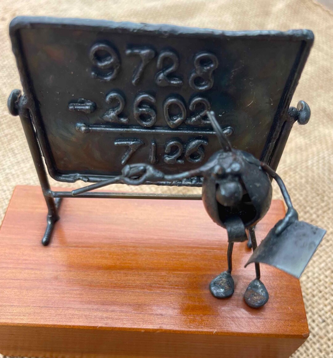Original Flea by Greg Quayle Teacher Math Professor Sculpture Metal Art ...
