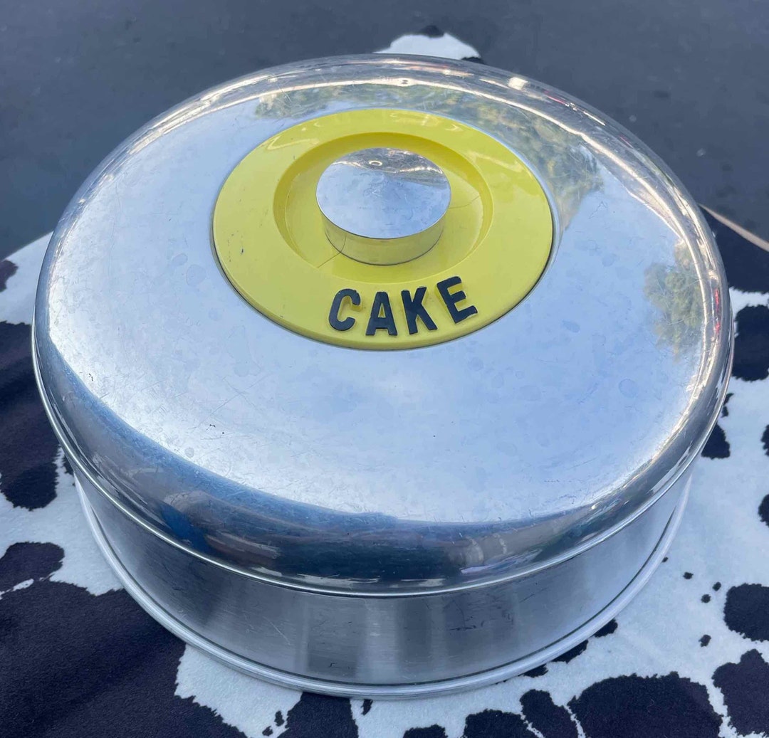 Vintage Kromex Yellow Cake Carrier - Dome Only - Etsy