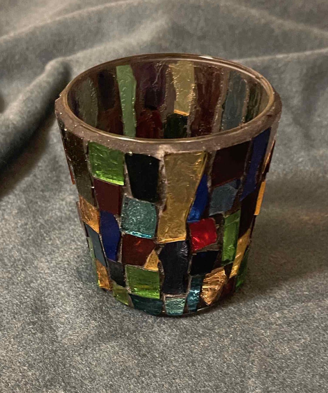 Colorful Handmade Stained Glass Cup - Etsy