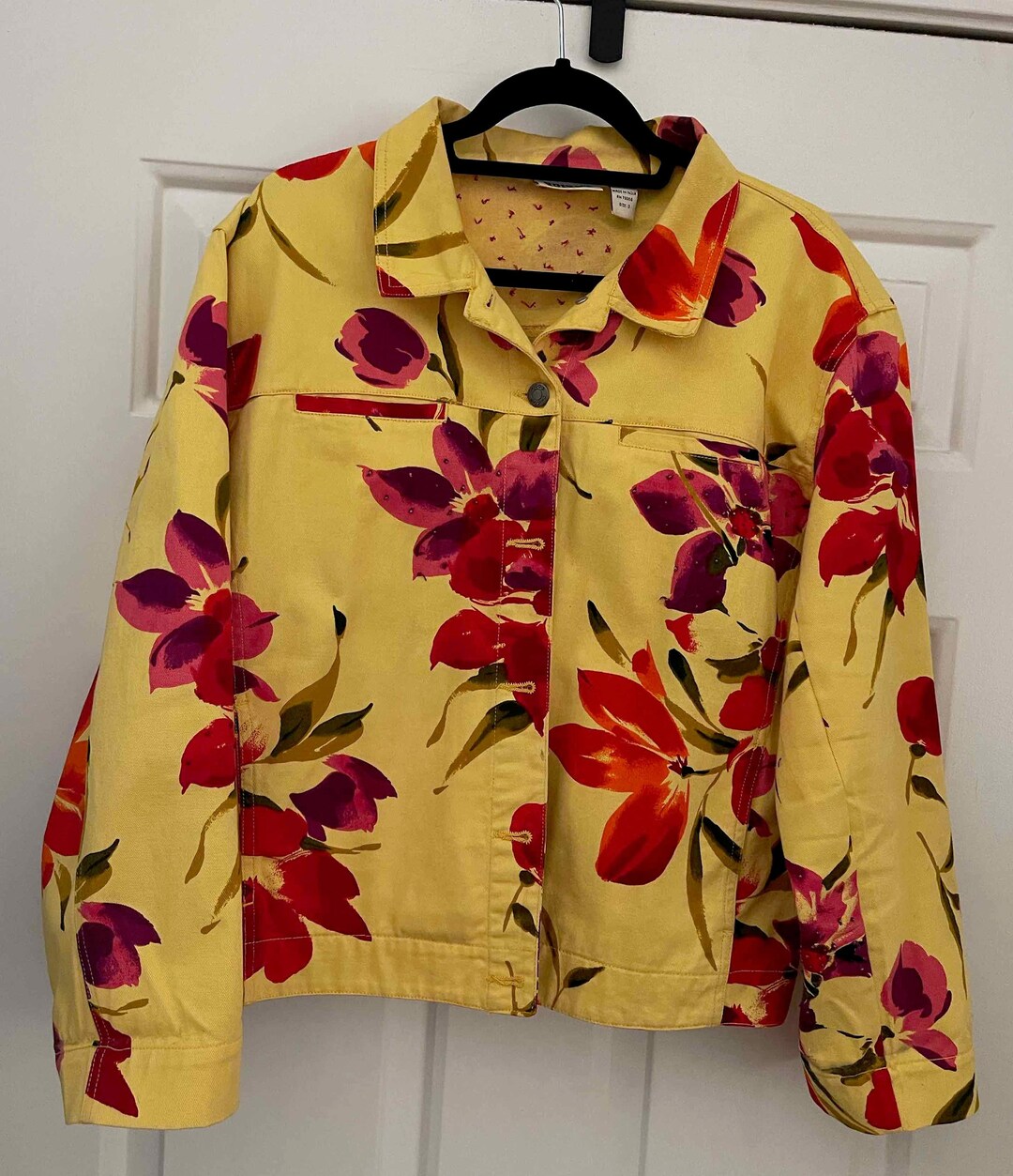 Chicos Denim Jacket Beautiful Colors for Summer Size 3 - Etsy