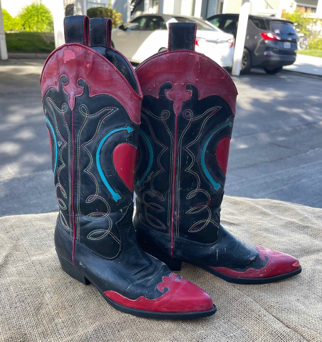 Pinwheels Vintage Cowboy Boot 6B - Etsy
