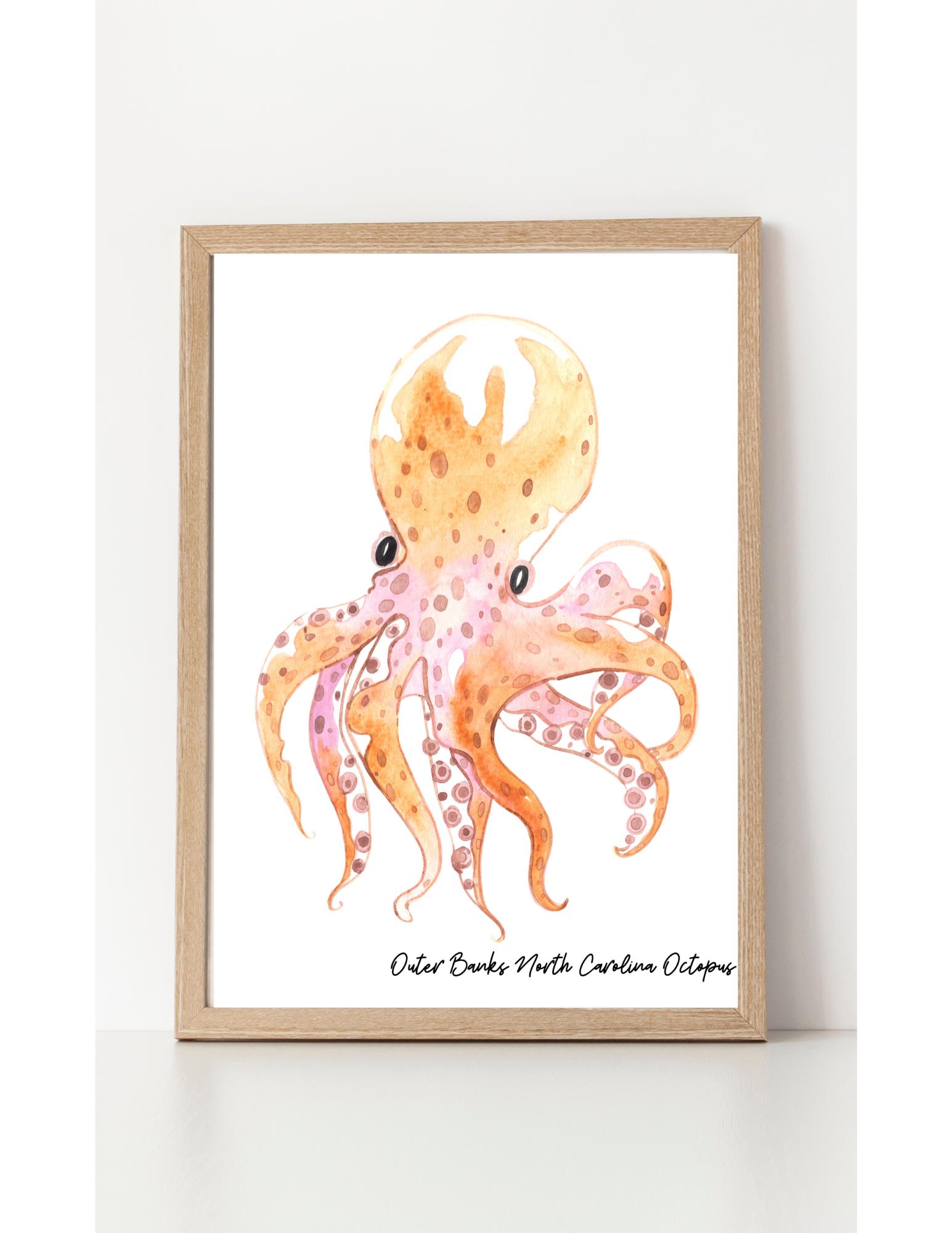 Outer Banks / North Carolina / Octopus / Wall Art / Art Print ...