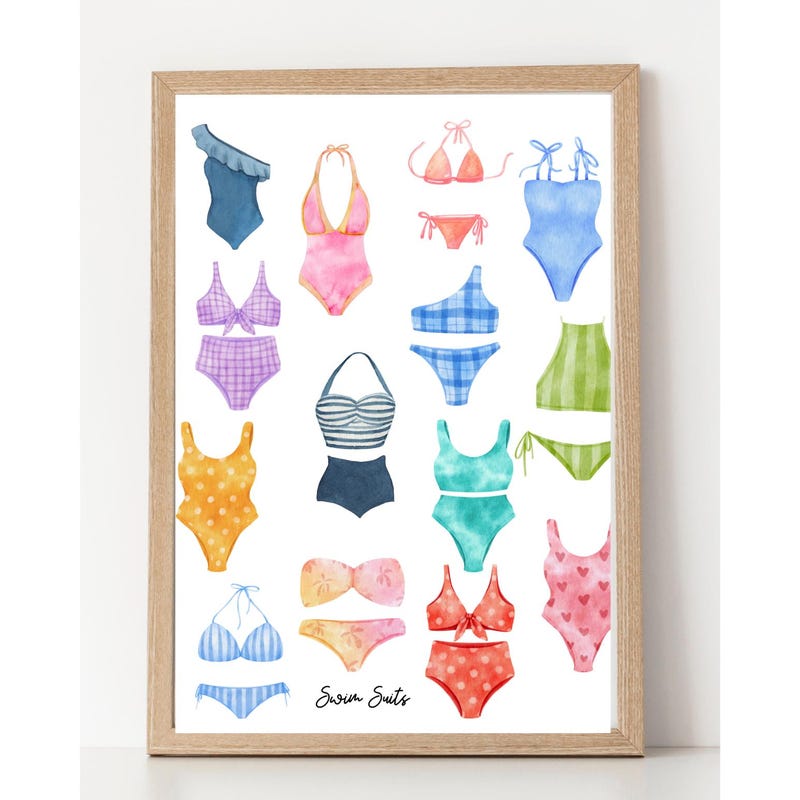 Bathing Suit Art - Etsy
