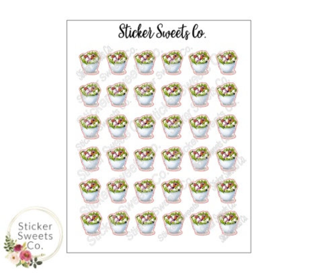 Veggie Salad Planner Stickers - Etsy