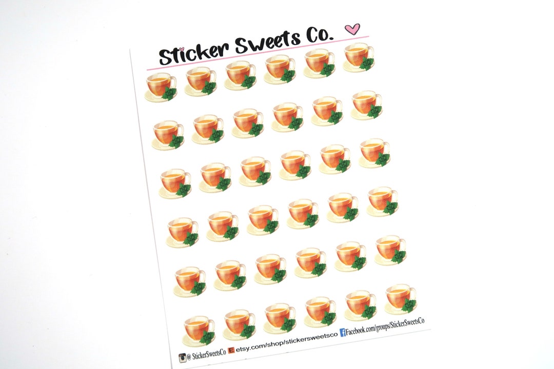 Tea / Herbal Tea Planner Stickers - Etsy