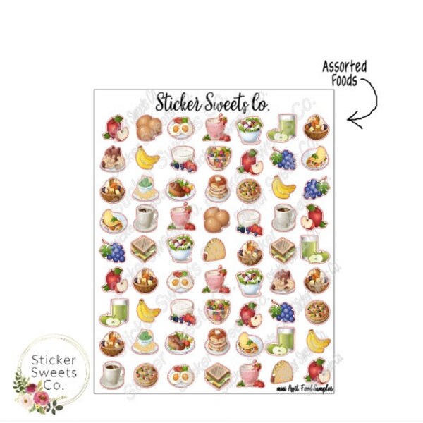 Food Stickers - Etsy