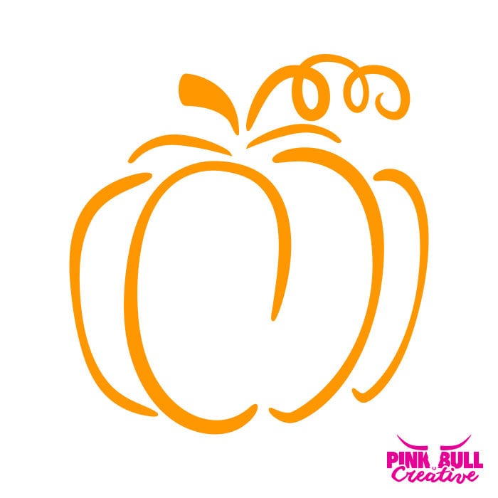 Simple Pumpkin Outline SVG Cut File for Cricut or Other Cutting Machine ...