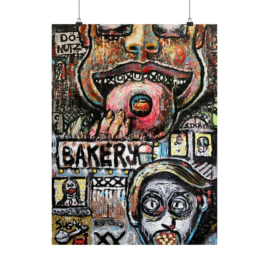 Urban Graffiti Street Art Posters Graphic Design Cityscape Contemporary ...