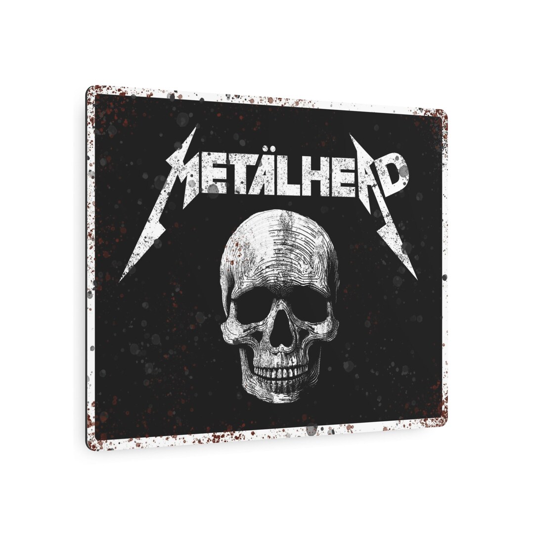 METALHEAD Art Sign 8x10 Aluminum Sign Wall Decor Industrial Vibe Cool ...