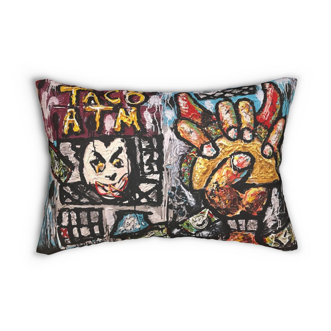 Graffiti Pillows, Street Art Decor, Urban Throw Pillows, Bold Art ...