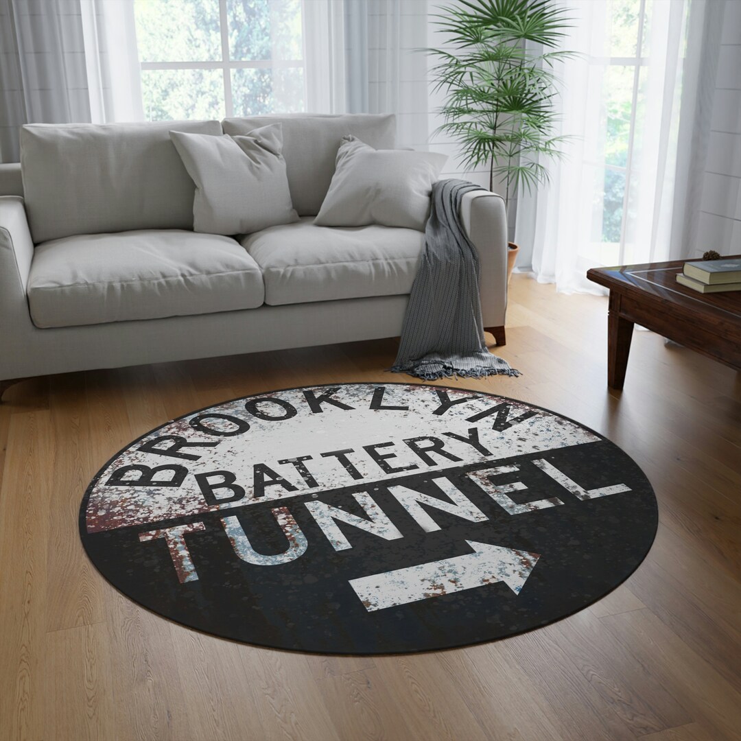 Cool Rugs BROOKLYN BATTERY TUNNEL Round Rug 60x60 Popular Home ...