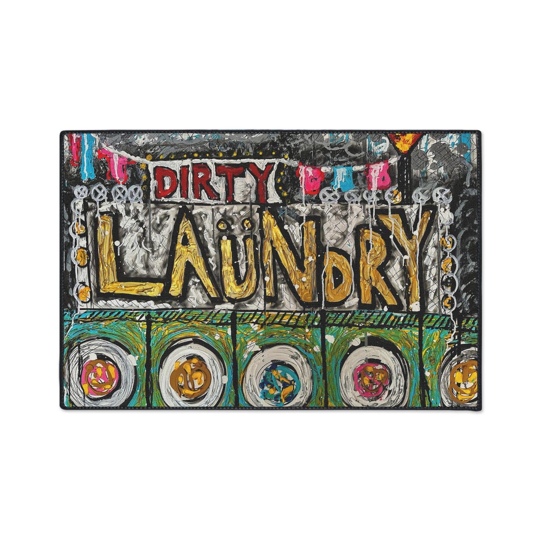 DIRTY LAUNDRY Heavy Duty Floor Mat 24x36" - Etsy
