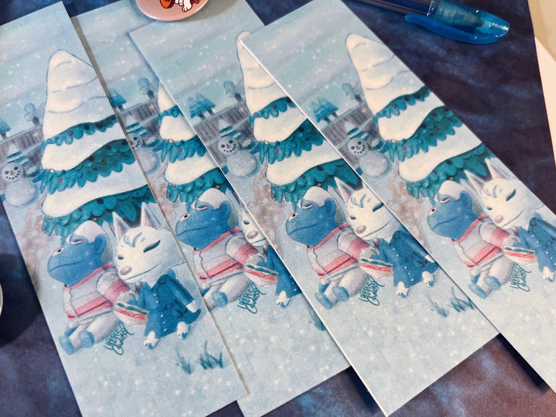 Handmade ACNH Animal Crossing Hans Whitney Winter Christmas Card Stock ...