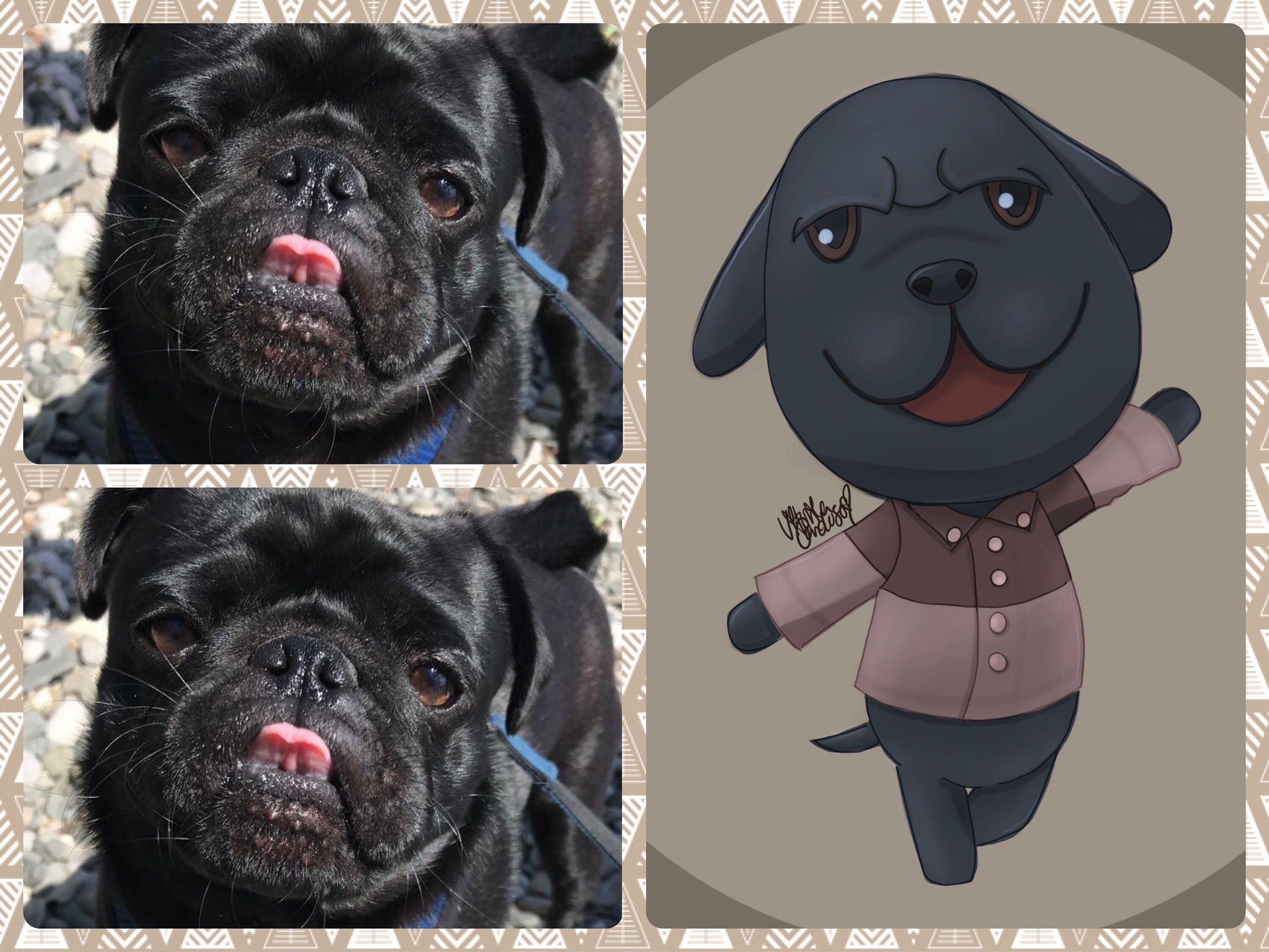 Animal Crossing New Horizons ACNH Villager Pet Portrait Digital Drawing ...