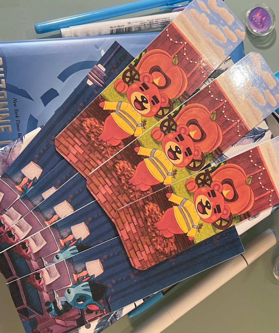 Handmade ACNH Animal Crossing Teddy Bruce Fall Autumn Card Stock ...