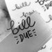 All the Bills CLEAR Hand-lettering Stickers - Etsy