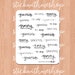 Grocery Shopping Hand-lettering Stickers - Etsy