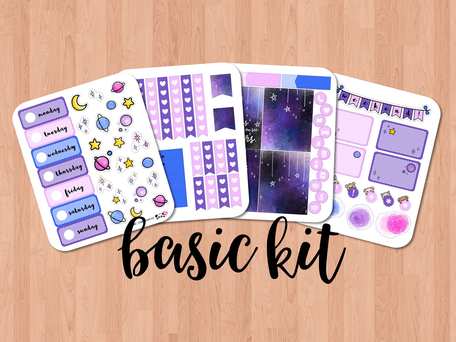 Starry Starry Nights basic Planner Kit | Etsy