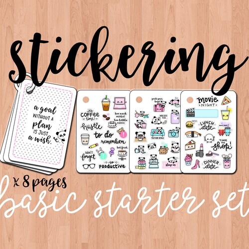 Ready for Summer Stickering Refill Pack 8 Mini Sheets | Etsy