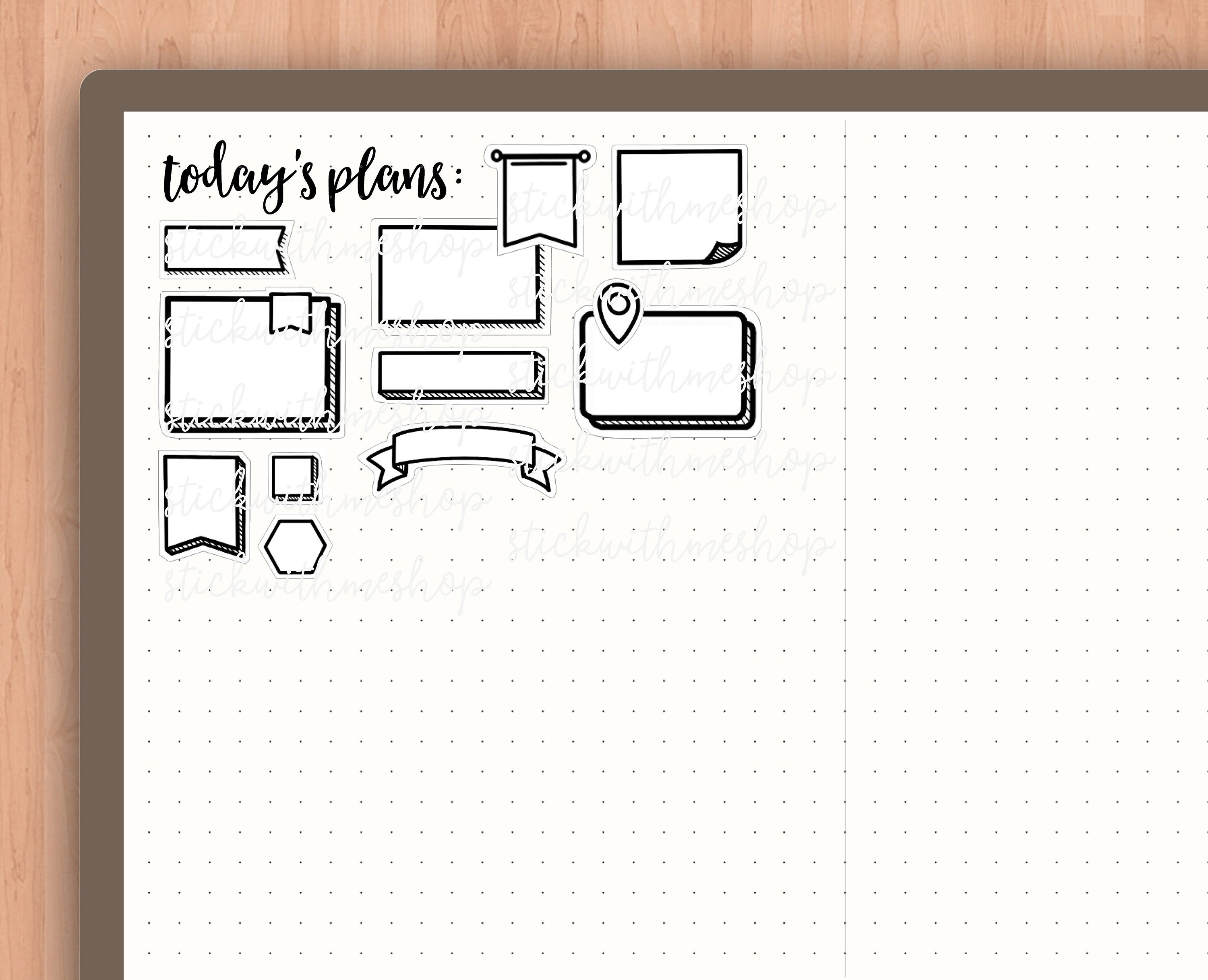 Journaling Doodle Stickers The Basics | Etsy