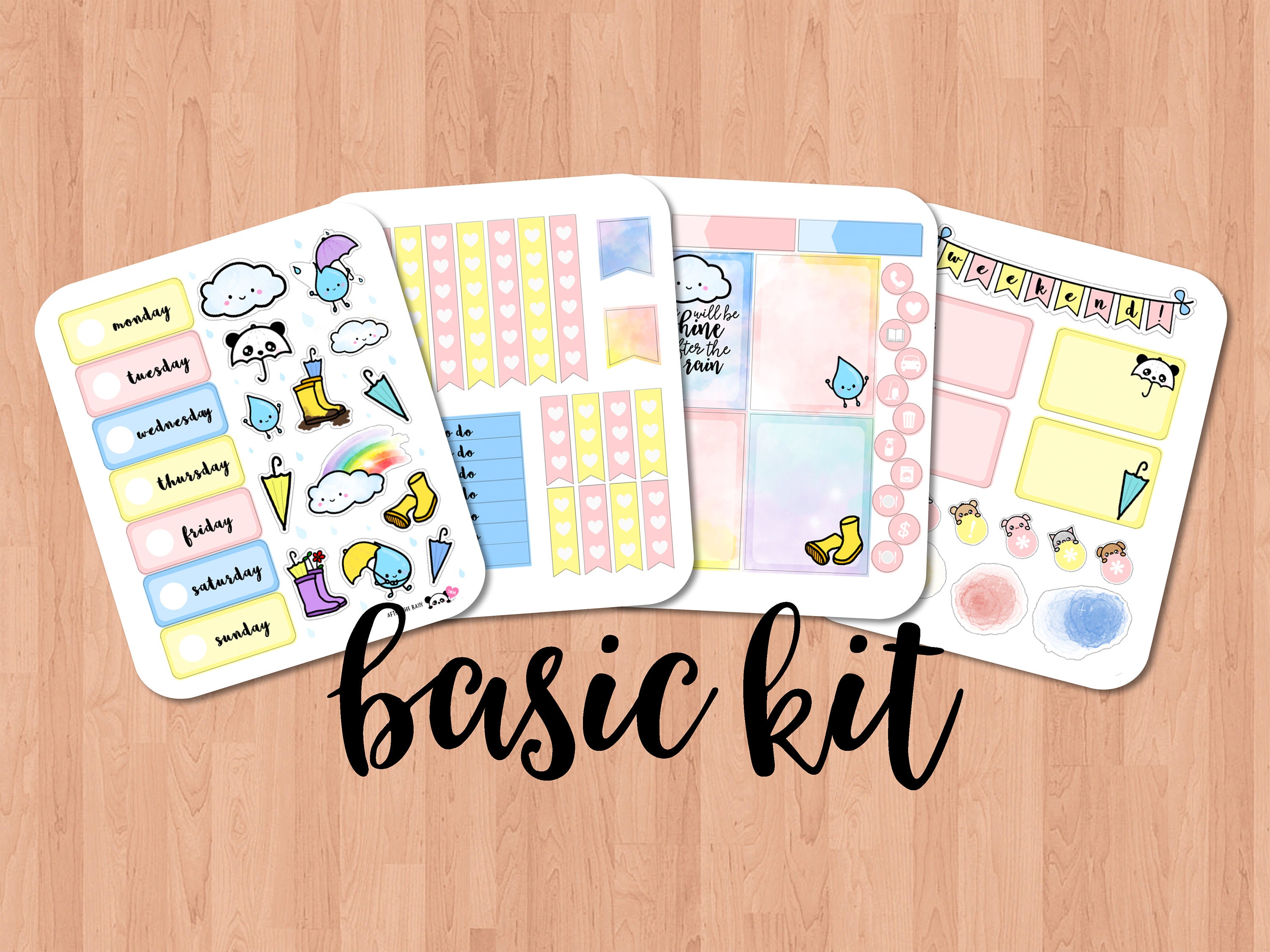 After the Rain basic Planner Kit - Etsy