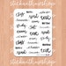 Student Life Hand-lettering Stickers - Etsy