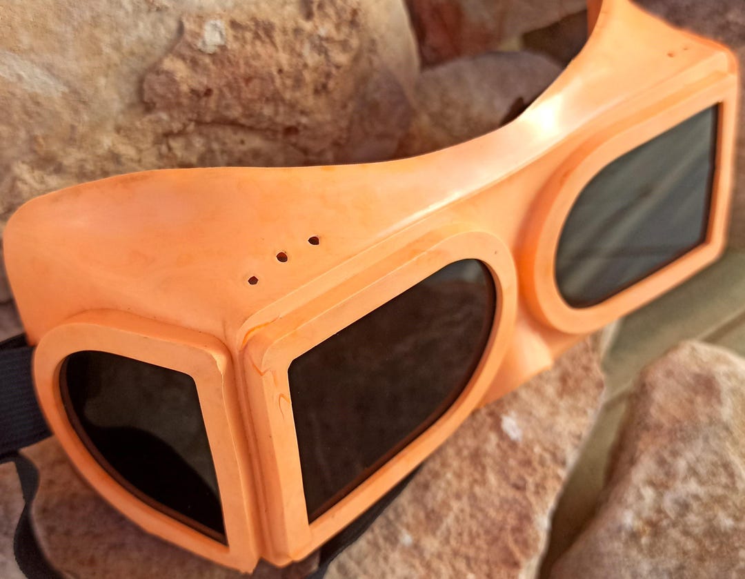 Vintage Welding Glasses Robot Goggles USSR Aviator Goggles Steampunk ...