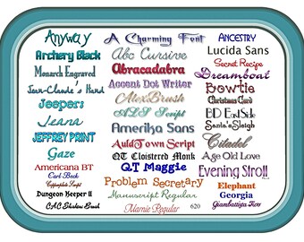Janome Font | Etsy