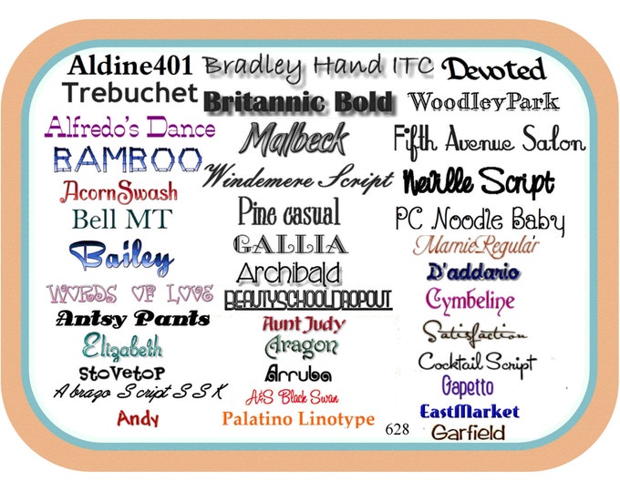 FunEmbroideryFonts | Etsy