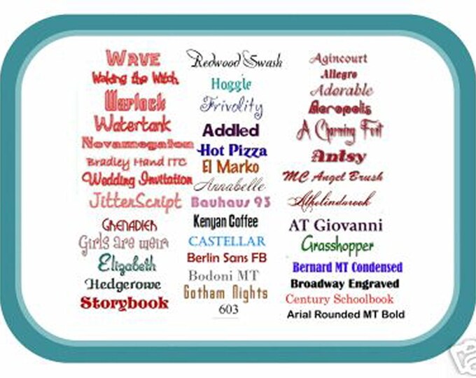 FunEmbroideryFonts | Etsy