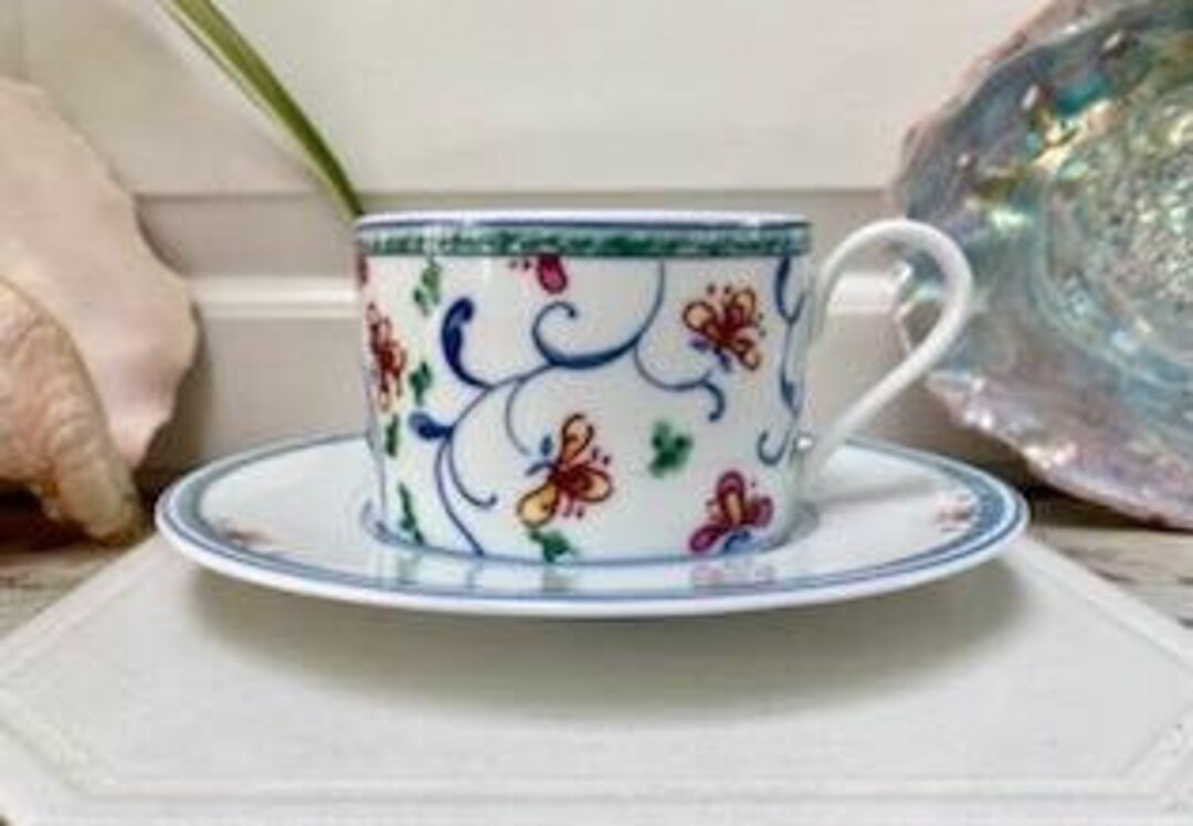 Coventry Fine Porcelain Cup and Saucer (set of 10)- Portuguese Tile - Etsy