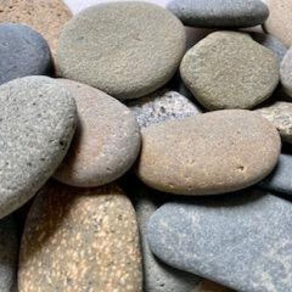 Flat Beach Stones - Etsy