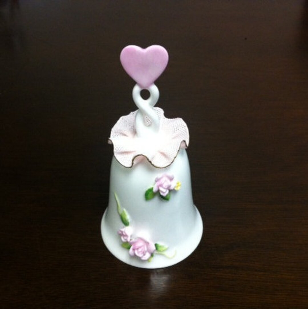Enesco Bone China Bell Maruri Masterpiece 1979 Pink Roses - Etsy